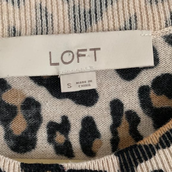 LOFT | Sweaters | Loft Cheetah Animal Print Button Down Sweater | Poshmark